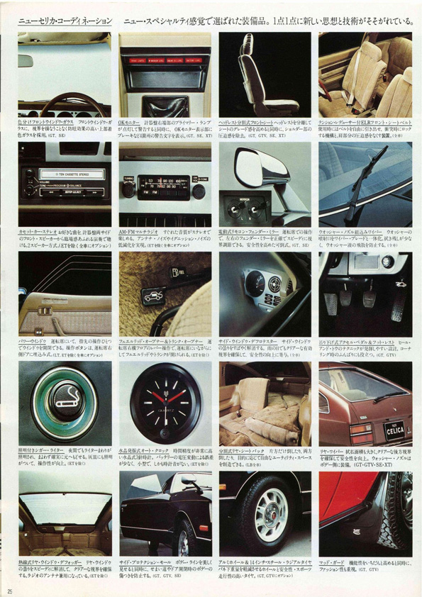 Toyota Celica Brochure - 1977.08 (28 page) (JP) - Page 25 (72dpi ...