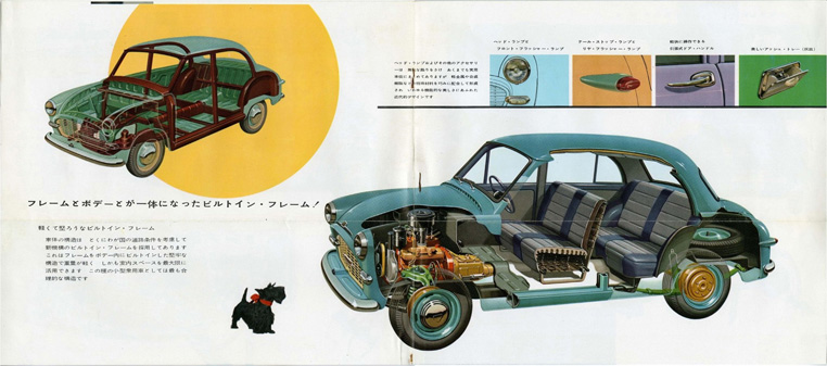 Toyota Corona Brochure - 1957 - Sedan (10 page) (JP) - Page 04,05 ...